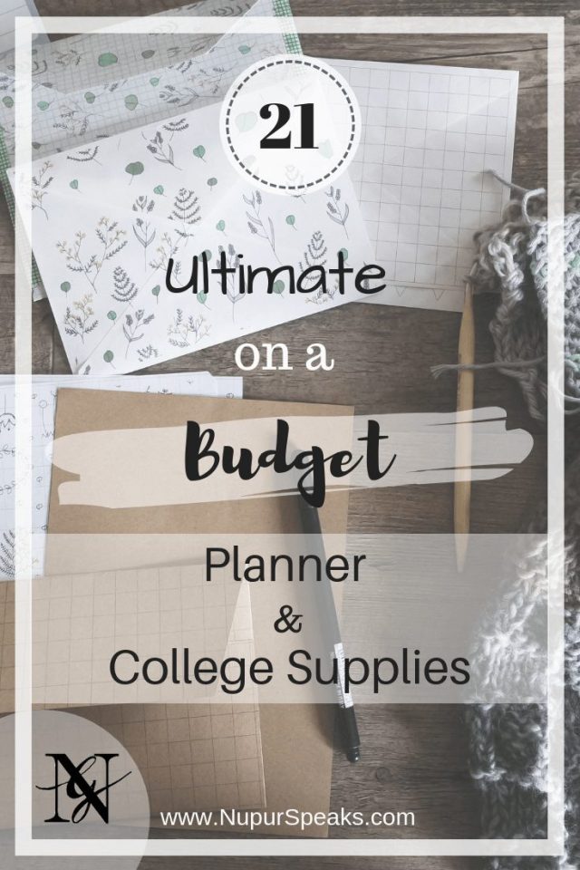 21 Ultimate on a Budget Planner and College Supplies
