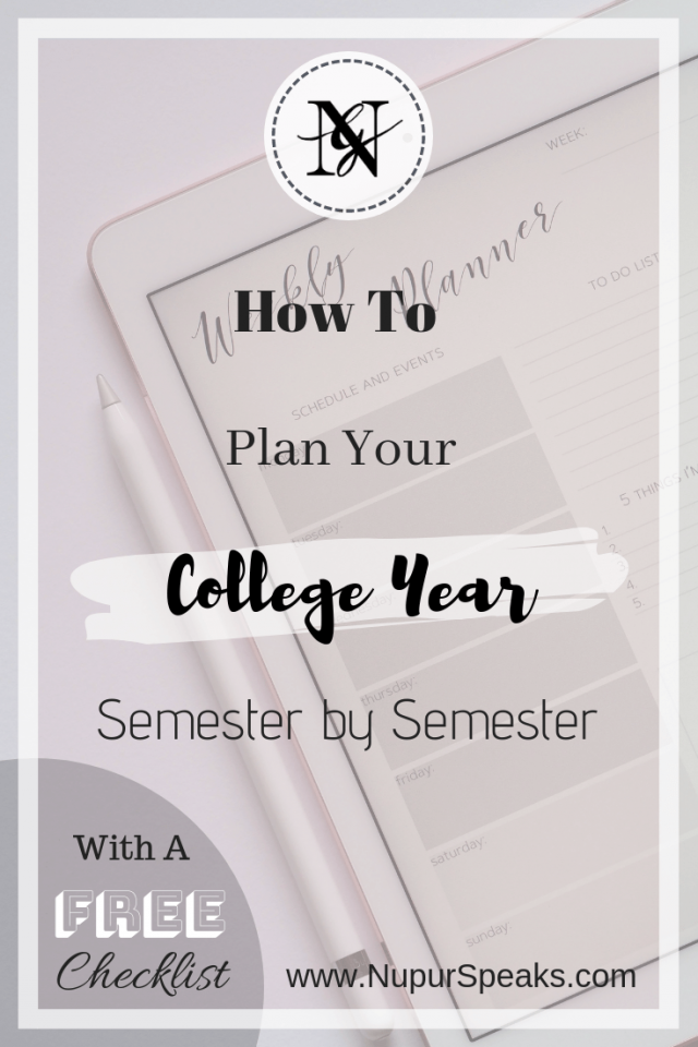 How To Plan Your College Year - Semester By Semester