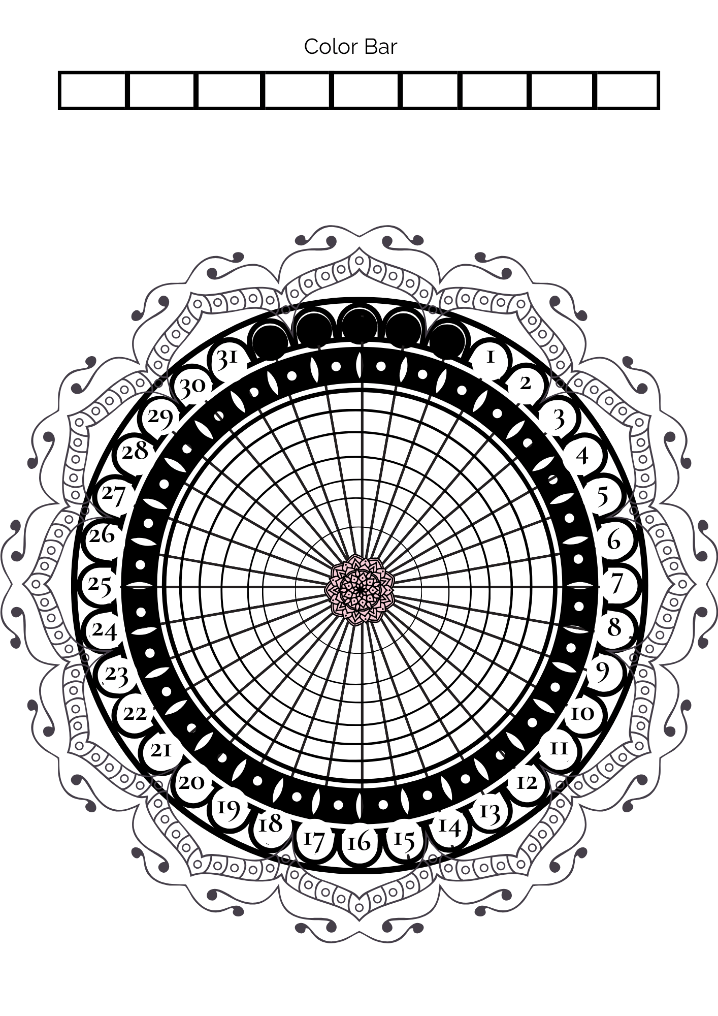 Free Monthly Mood Tracker Printable including January