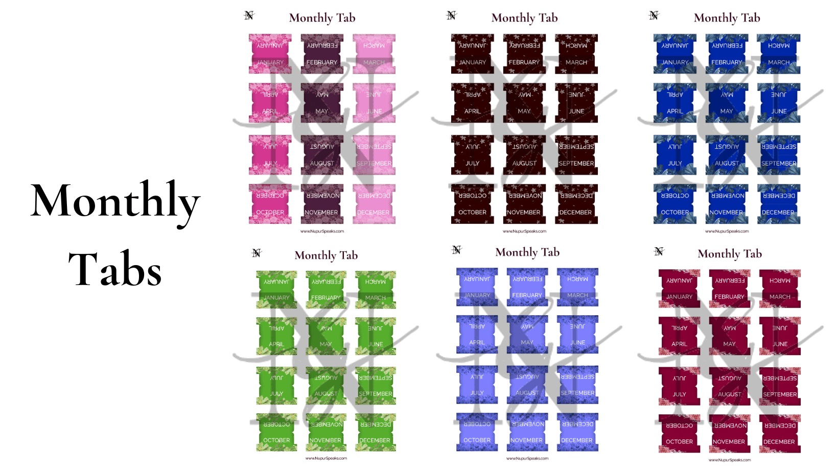 Best Dividers and Planner Tabs (Printable and Digital)